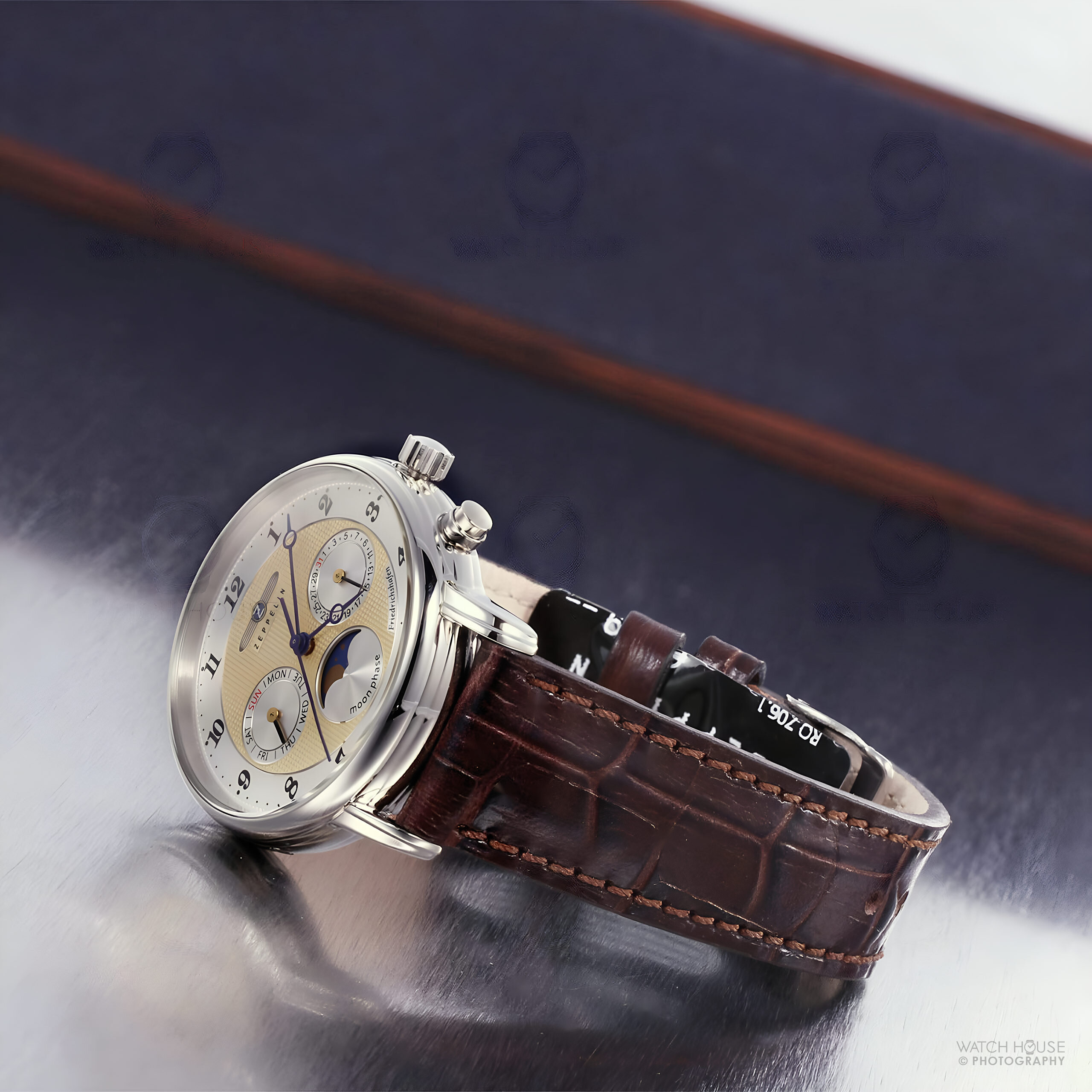 Zeppelin Friedrichshafen ladies' watch 8537-5 with full calendar