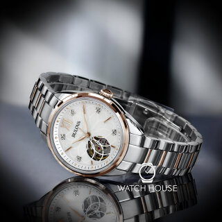 Bulova Classic 98P170 Women's Automatic Watch with MOP Dial and Diamon