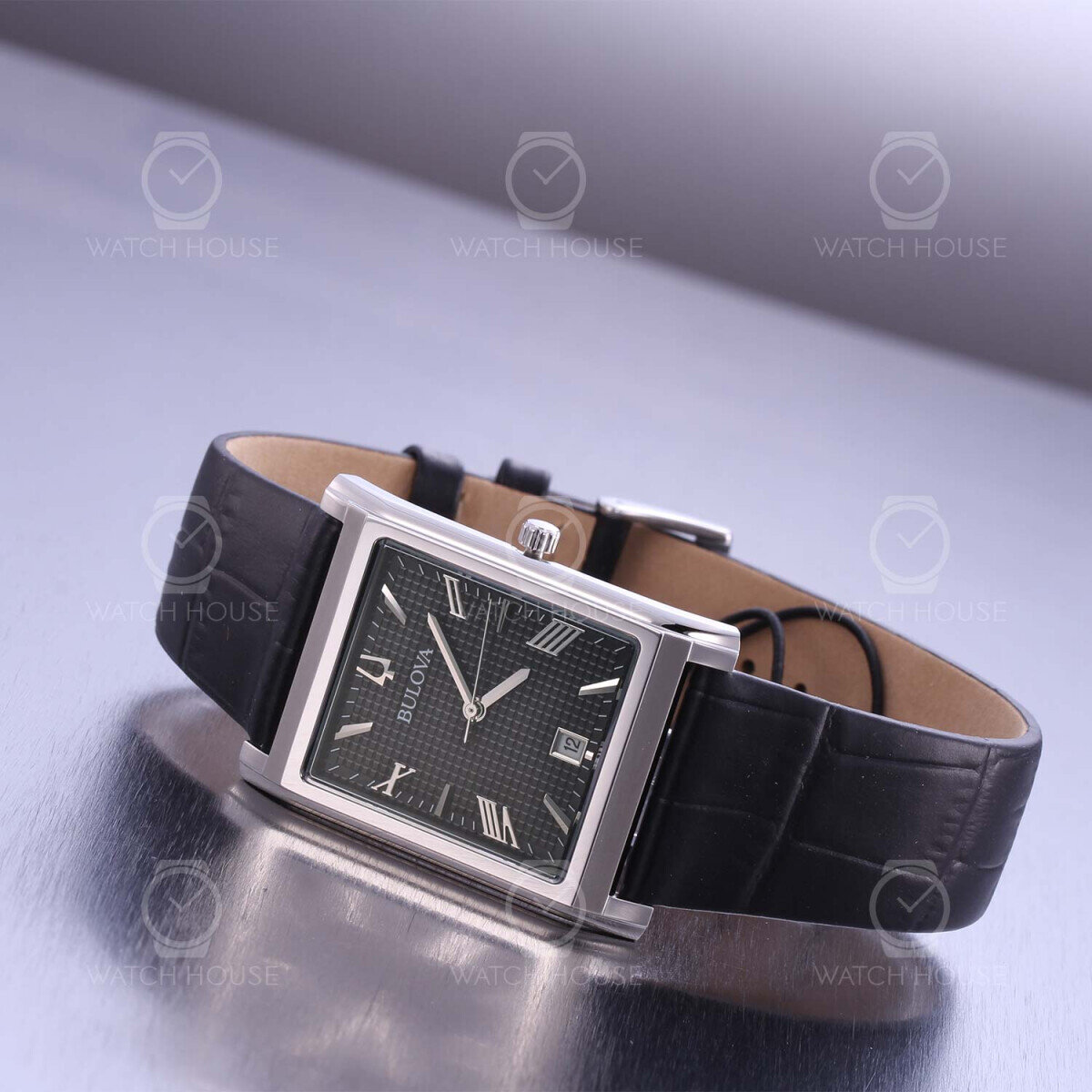 Bulova Sutton 98B430 Herren Classic Kollektion in Stahl-Schwarz