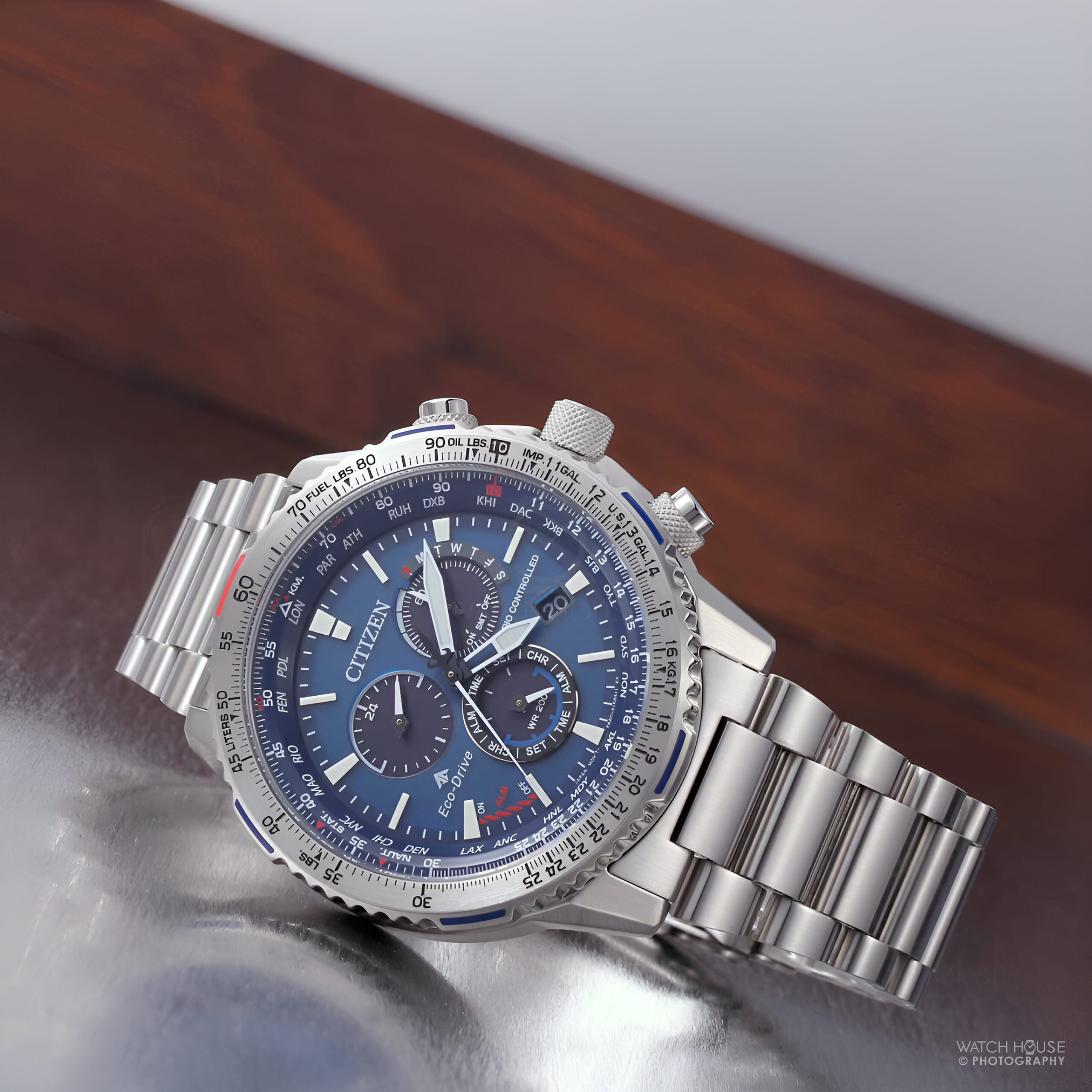 Citizen Promaster Sky CB5000-50L Men's 4-Zone Radio Control Chronograp