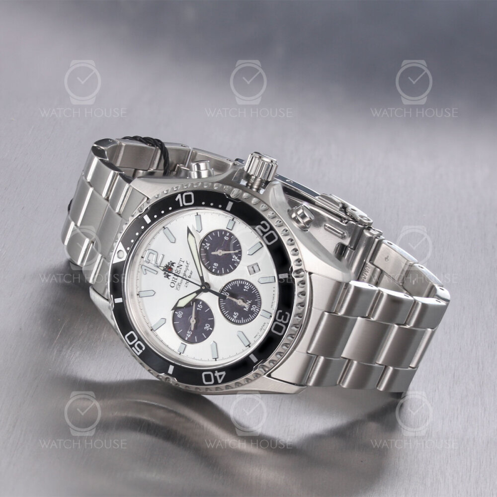 Orient Mako Chronograph Solar RA-TX0203S Panda