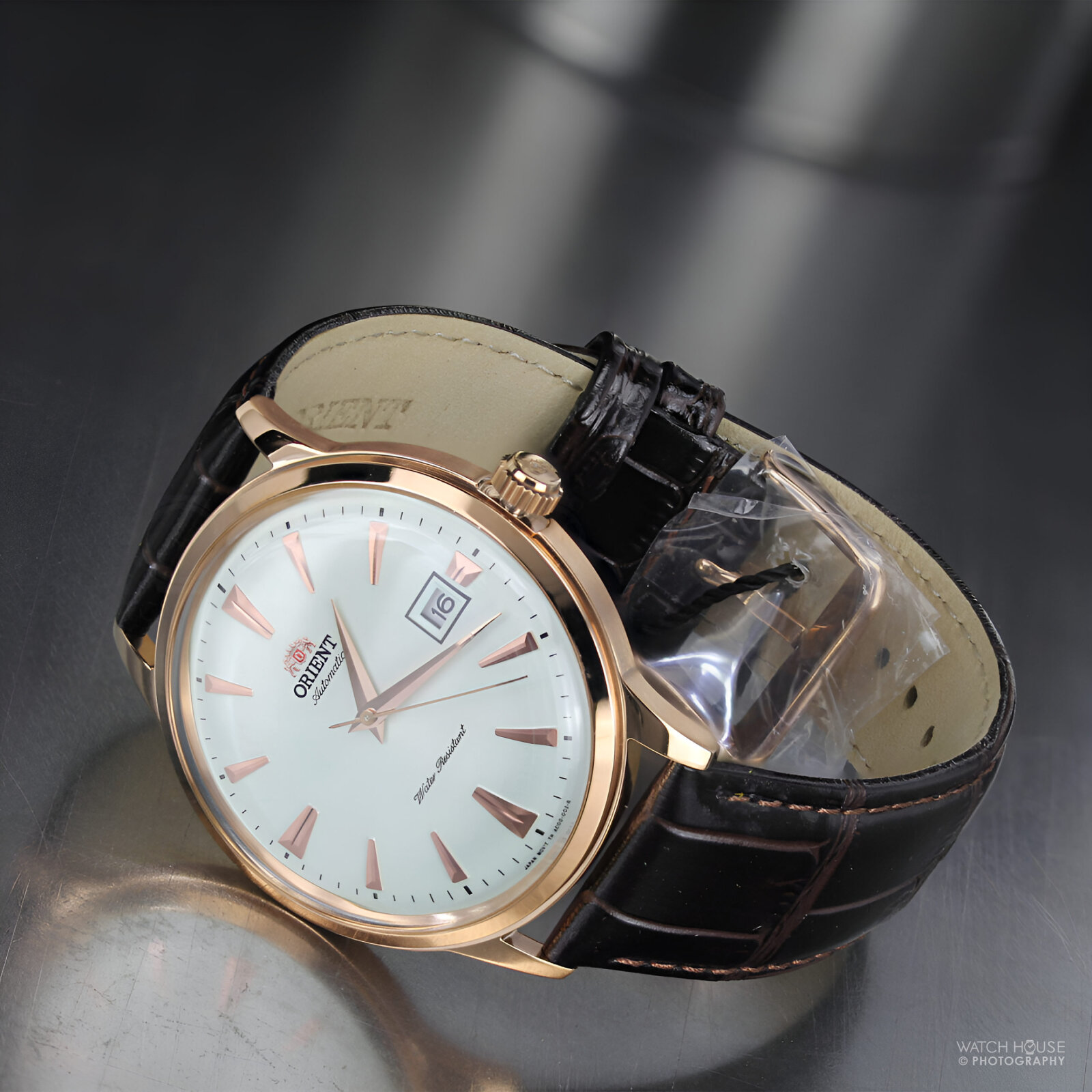 Orient Roségoldene Bambino Automatikuhr FAC00002W0