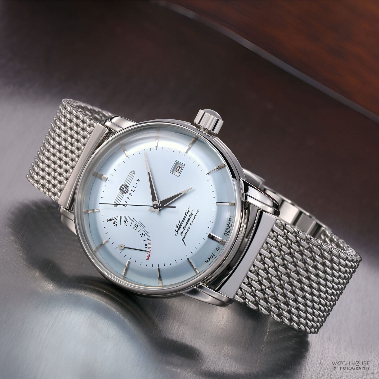 Zeppelin Atlantic 8462M-6 Automatic with power reserve Pastel blue