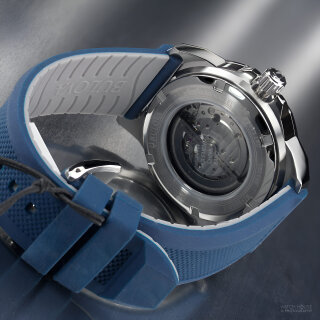 Bulova Marine Star Automatic 98A303 decentralized seconds in navy blue