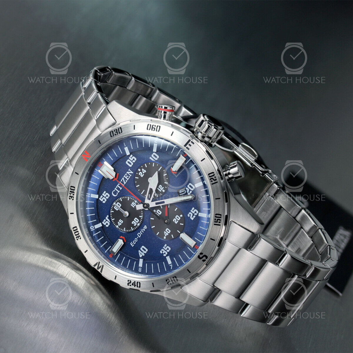 Citizen H500 Eco Drive Herren Chronograph AT2520-89L Blau