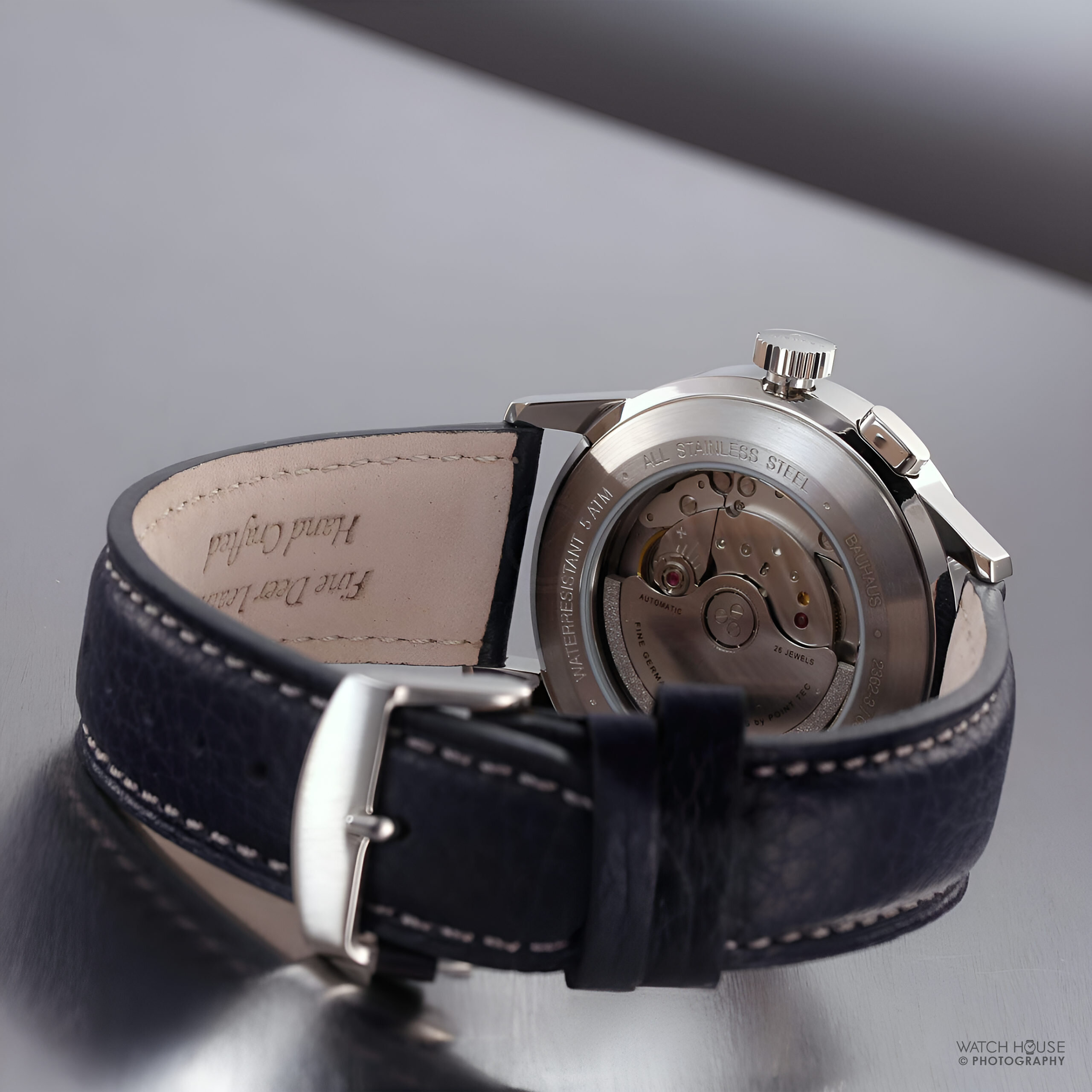 Bauhaus Aviation full calendar automatic watch 2362-3, blue