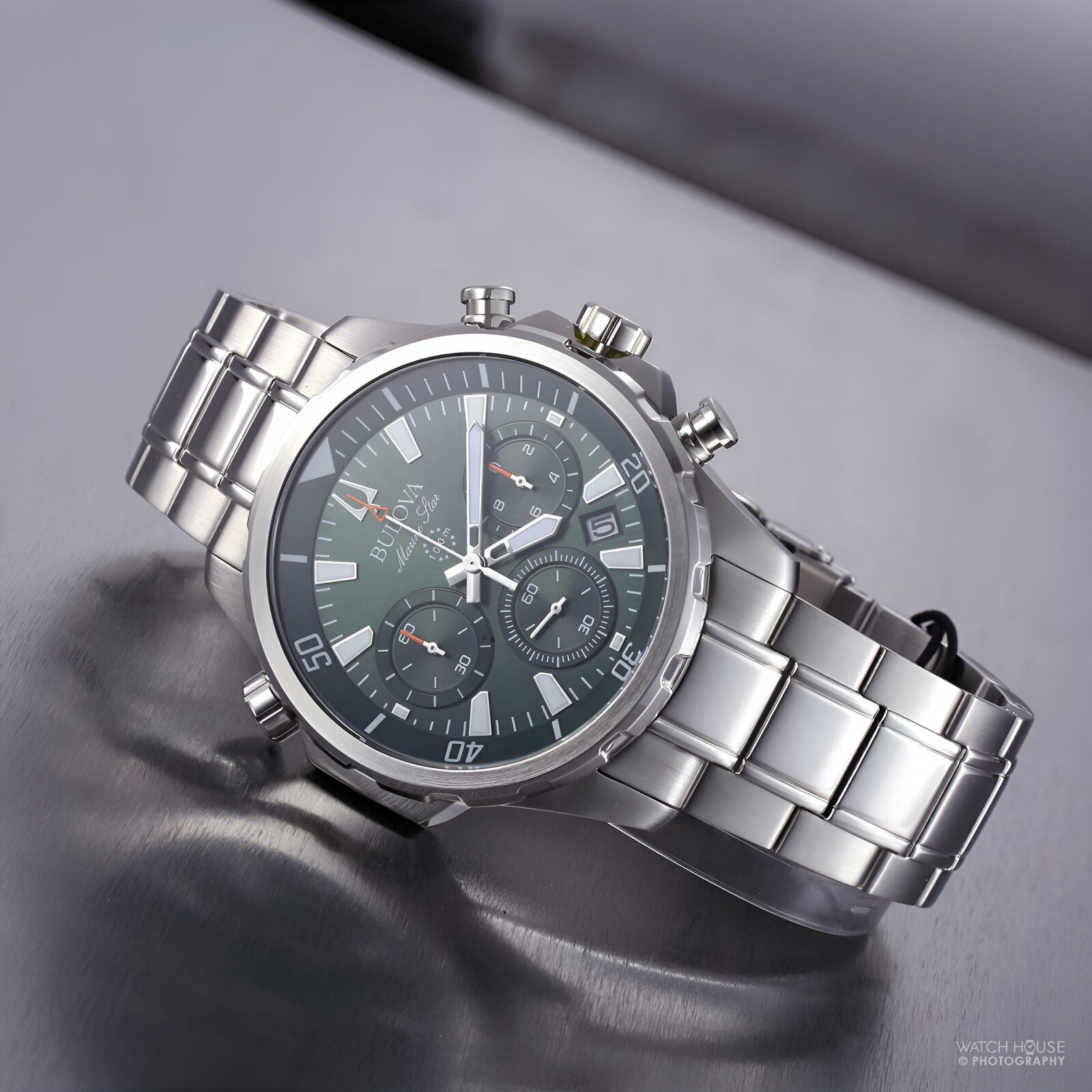 Bulova Marine Star 96B272 Chronograph Herren Armbanduhr