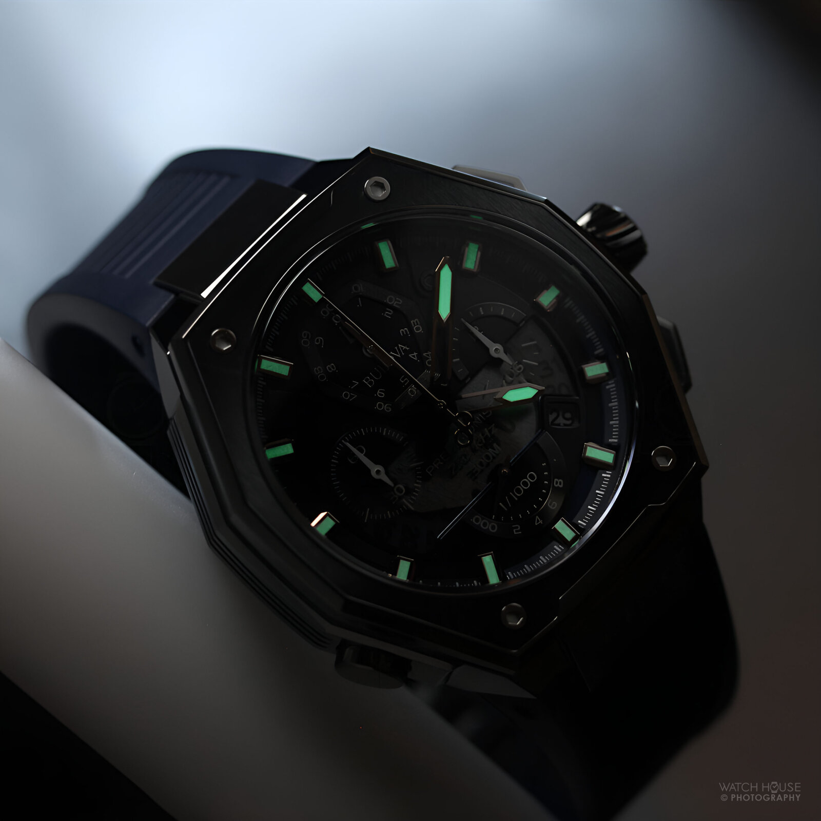 Bulova Precisionist Jubiläumsuhr 98B357 | Marineblau