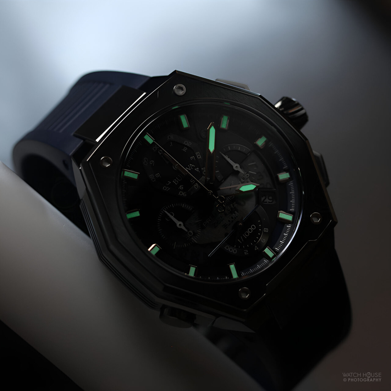Bulova Precisionist Jubiläumsuhr 98B357 | Marineblau