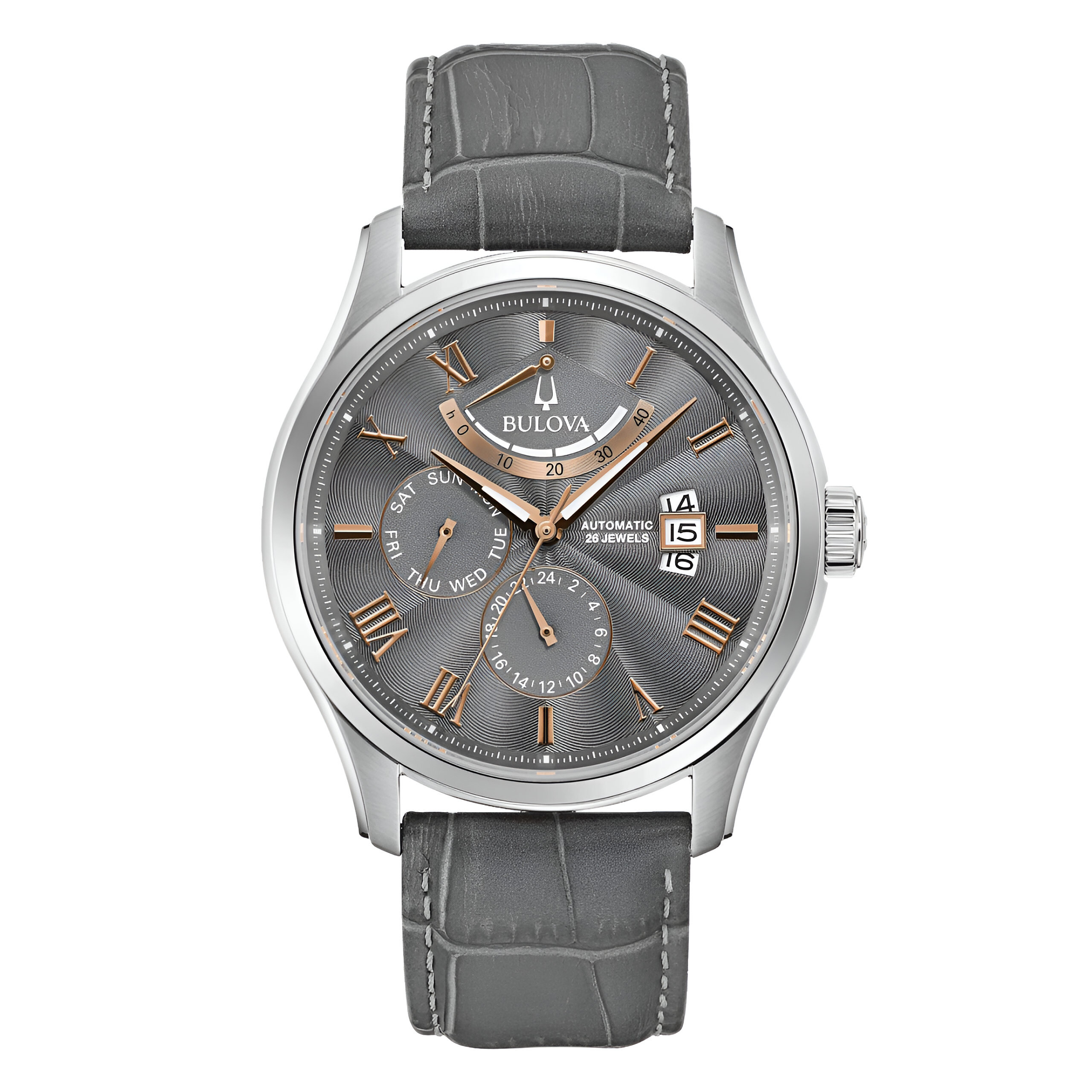 Bulova Wilton 96C143 Elegant men's automatic with power reserve indica