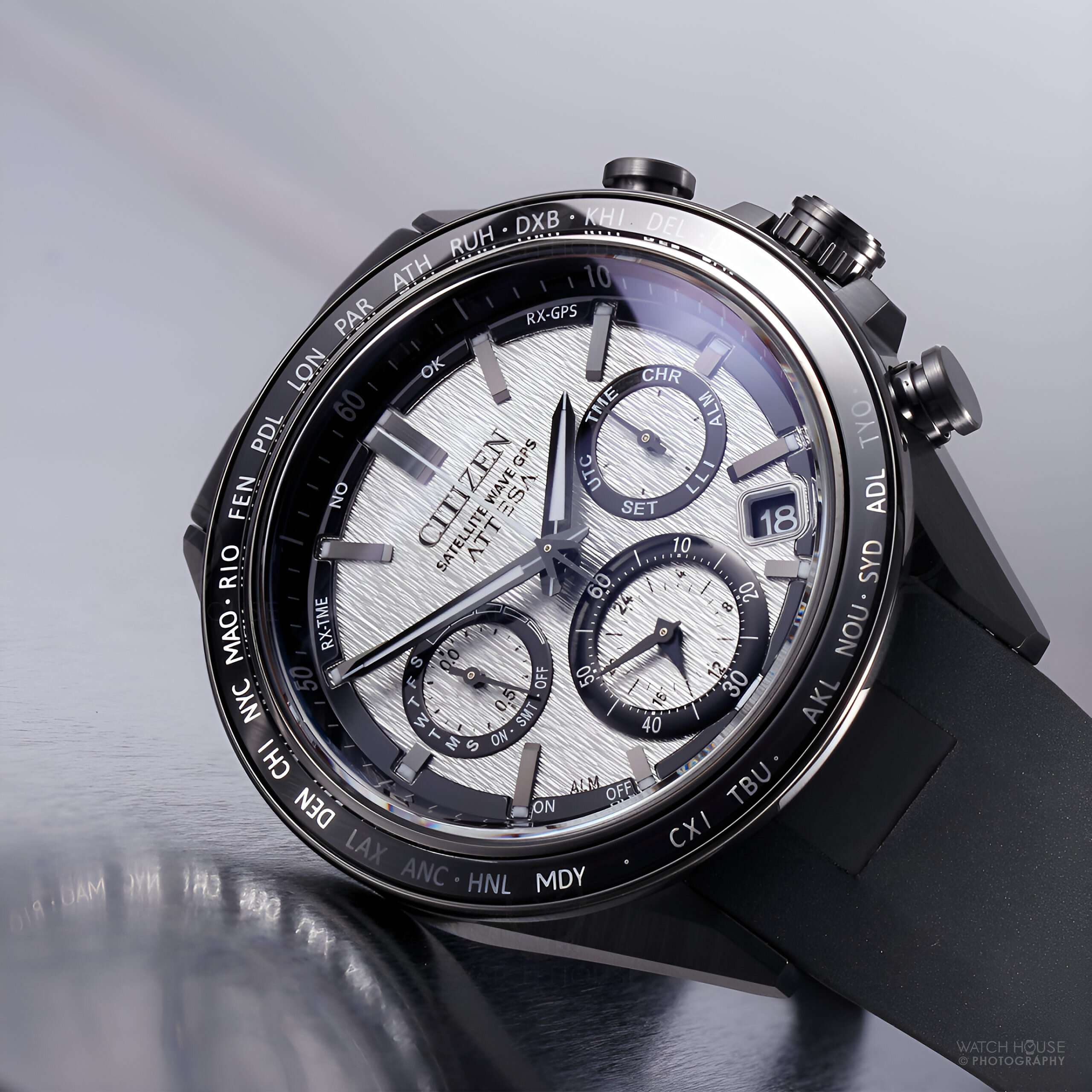 Citizen GPS Satellite Wave Attessa CC4055-14H - Rubber