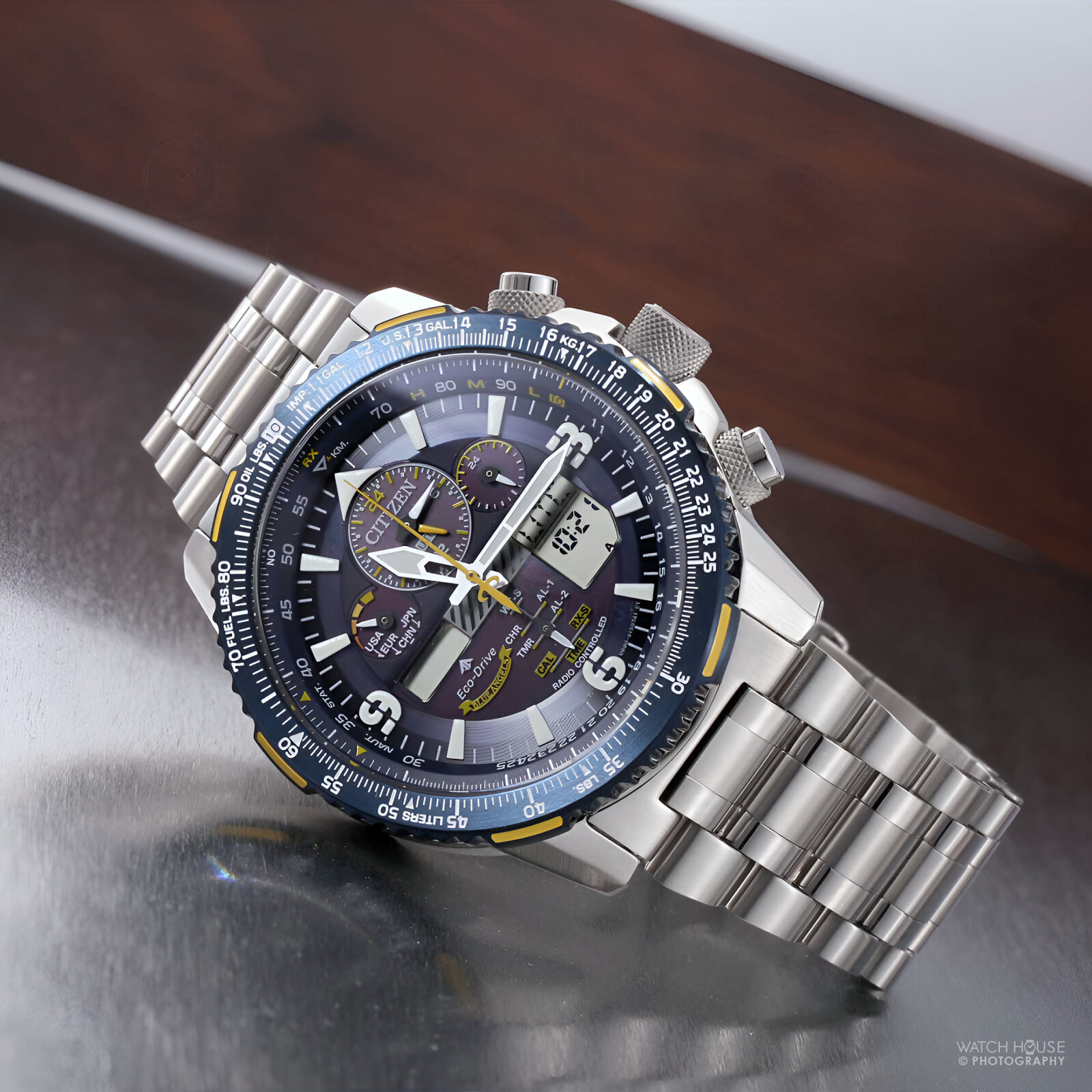 Citizen Promaster Sky CB5860-86E Eco Drive Solaruhr Herren Funk Chrono