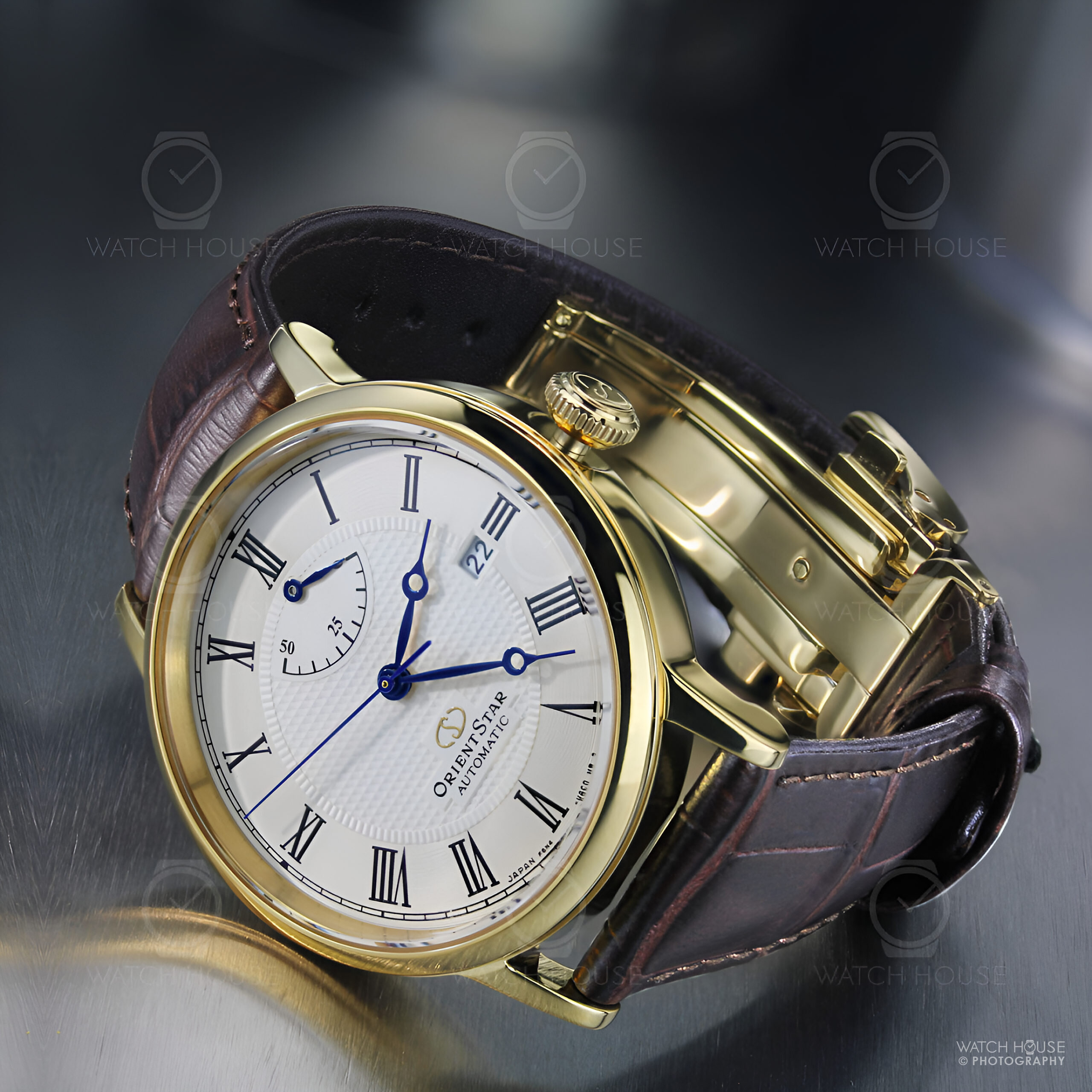 Orient Star Elegant RE-AU0001S00B 38mm Automatic F6N4 Gold-White