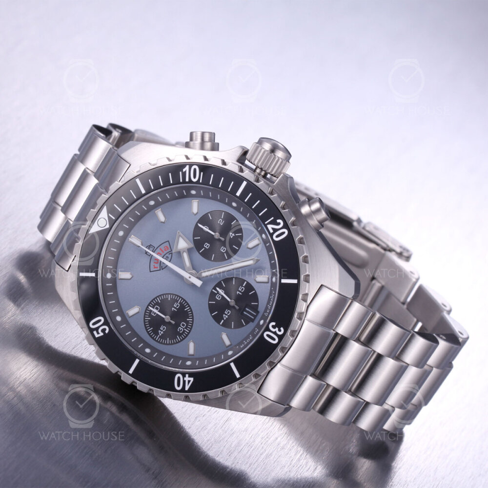 Ruhla 1929 Glasbach Cup Chronograph 4970-2 Schwarz