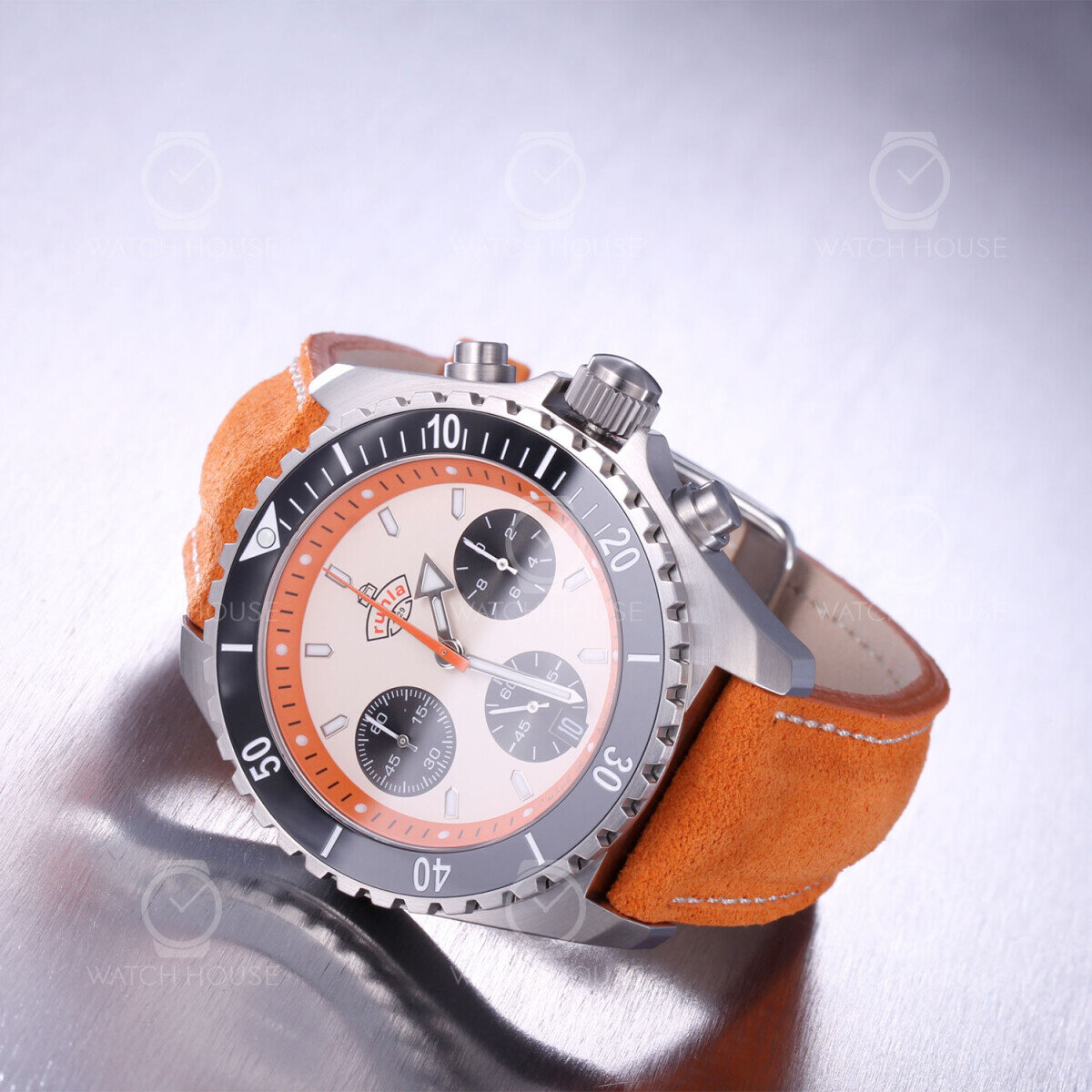 Ruhla 1929 Glasbach Cup Chronograph 4970-2 Schwarz