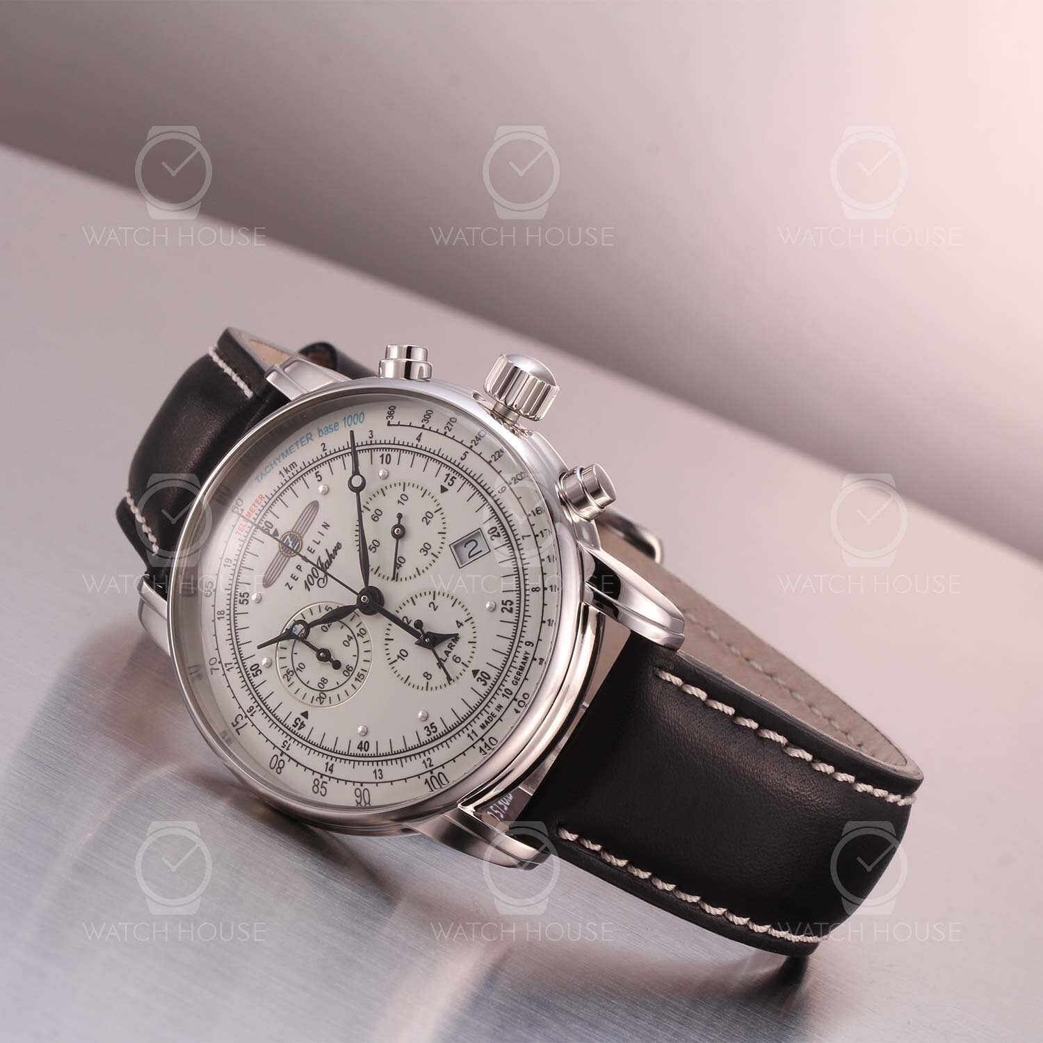Zeppelin 8680-3 Serie 100 Jahre Zeppelin Alarm Chronograph