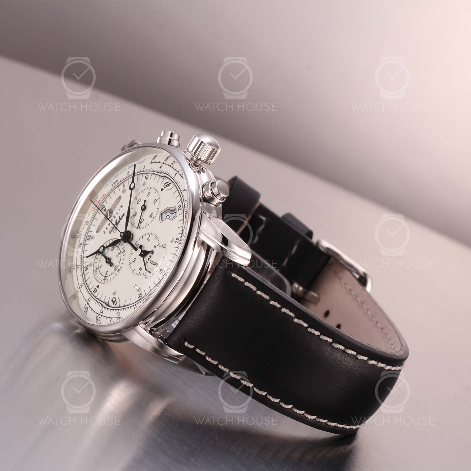 Zeppelin 8680-3 Serie 100 Jahre Zeppelin Alarm Chronograph